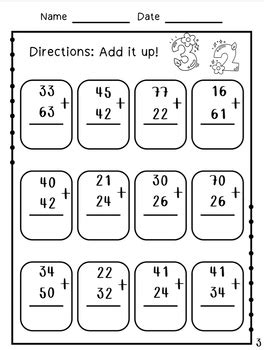 Adding Two Digit Numbers Without Regrouping By Sunny Learning World