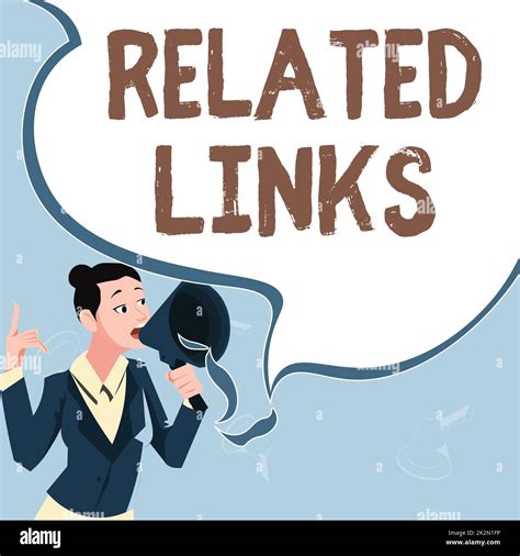 Sign Displaying Related Links Business Showcase Website Inside A