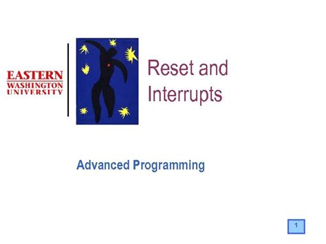 Reset And Interrupts Advanced Programming Resets
