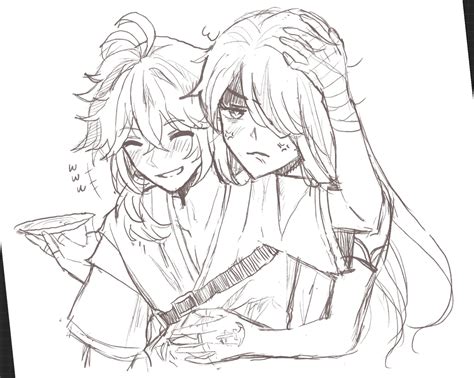 Kaedehara Kazuha And Beidou Genshin Impact Drawn By Kasep Danbooru