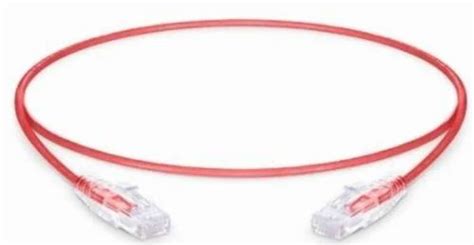 Cat6 Rj45 Patch Cord Utp 28Awg Ulta Slim Pvc Jacket Length Red Color Pink At 236 In Navi Mumbai