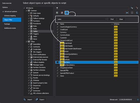 New User Interface Features And Functionality In Apexsql 2018 Versions