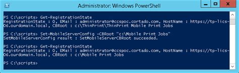 Set Mobileserverconfig Thinprint