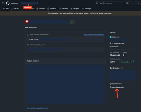 Github Package Successfully Published But Not Showing Up In Packages