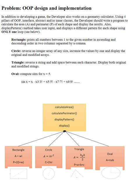 Solved Problem Oop Design And Implementation In Addition To