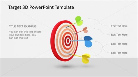 3d Powerpoint Diagram For Target Slidemodel