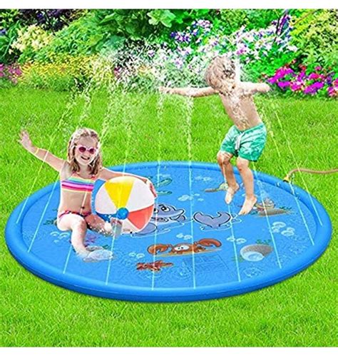 해먹튜브 팽창식 스프레이 워터 쿠션 여름 어린이 놀이 매트 잔디 게임 패드 스프링클러 장난감 야외 욕조 수영 티몬