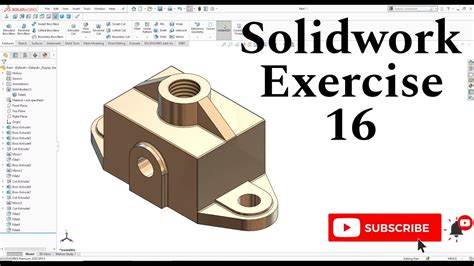 solidworks practice exercises for isometric drawing solidworks part