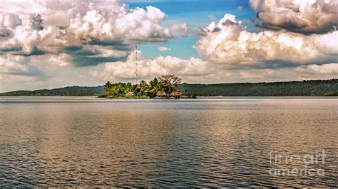 Small Island Santa Barbara On Lake Peten Itza Guatemala Photograph By