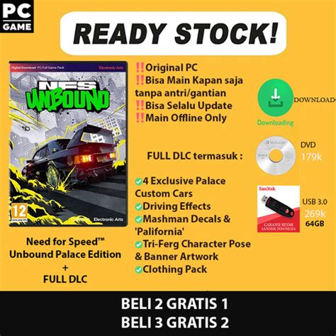 Promo Need For Speed Unbound Palace Edition Pc Original Dvd Dl36gb Kota Bekasi Steamkey