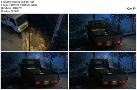 [houdini] Car Deform Cloth Simulation Second Floor