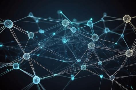 Premium Photo An Abstract Node Network Background Image