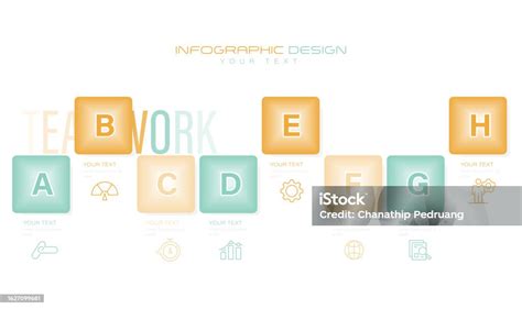 인포그래픽 8단계 아이콘이 있는 현대 마인드맵 다이어그램 벡터 인포그래픽 스톡 일러스트레이션 인포그래픽 차트 지도 숫자 8 비즈니스 전략 0명에 대한 스톡 벡터 아트 및