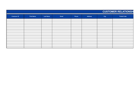 Crm Spreadsheet Template Word And Pdf Free Trial Crm Spreadsheet Template Word And Pdf Free Trial