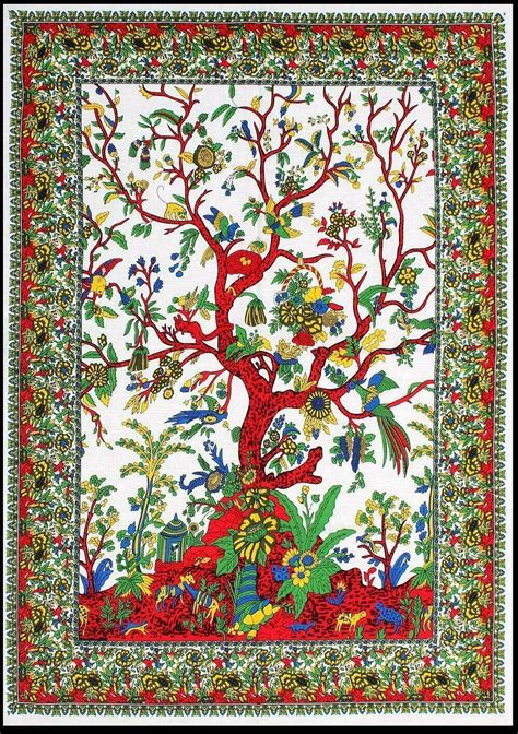 Tree Of Life Tapestry Natural