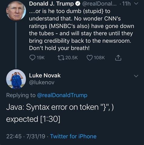 syntax error on token } r programmerhumor