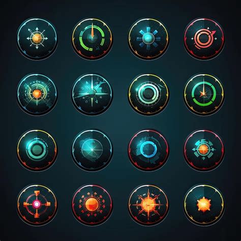 Premium AI Image Gun Aim Game Ai Generated Icon Dot Eye Circular