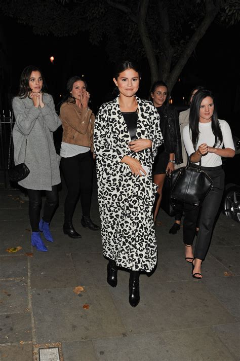 Selena Gomez In Leather Out And About In London Hawtcelebs