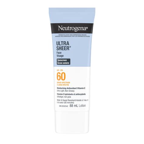 Neutrogena Ultra Sheer Face Sunscreen Spf 60 88 Ml Walmartca
