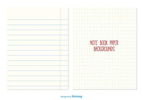 Notebook Paper Vector Art Icons And Graphics For Free Download