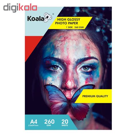 قیمت و مشخصات کاغذ چاپ عکس گلاسه کوالا مدل K260 سایز A4 بسته 20 عددی زیراکو