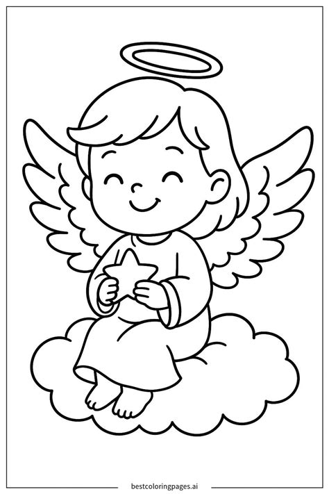 80 Páginas De Desenhos De Anjo Para Colorir Para Colorir Pdf E Png