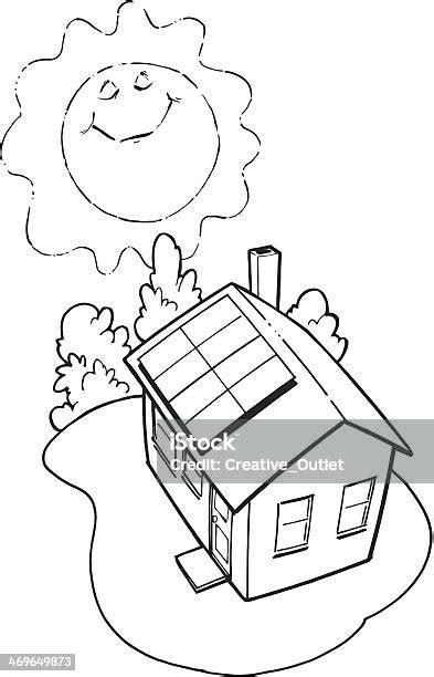 하우스 태양열 패널 0명에 대한 스톡 벡터 아트 및 기타 이미지 0명 녹색 기술 벡터 Istock