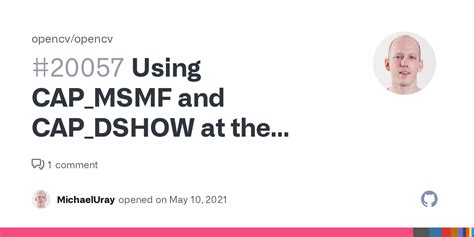 Using CAP MSMF And CAP DSHOW At The Same Time With Two USB Cameras