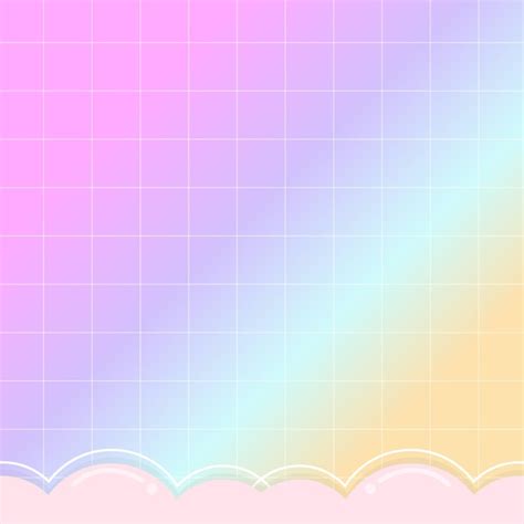Premium Vector Cute Background Grid Rainbow Vector