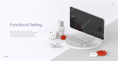 Premium Psd Functional Testing Isometric Landing Page Methodology Of