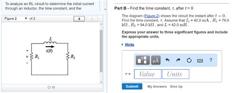 Solved The Natural Response Of An RL Circuit Part A Learning Chegg Com