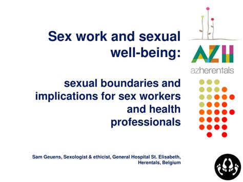 PDF Sex Work And Sexual Well Being Sexual Boundaries And Implications For Sex Workers And