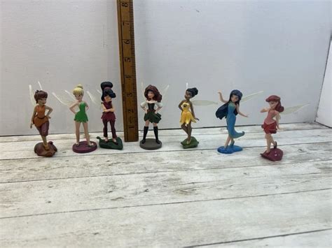 Disney Tinkerbell And The Pirate Fairy Figurines Set Of 7 Mini Figures