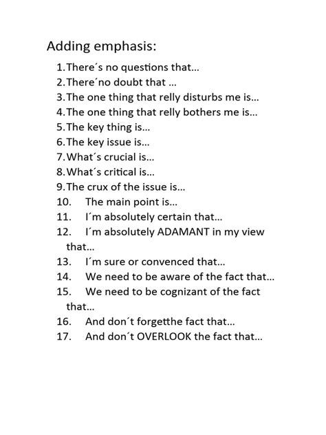 Adding Emphasis Pdf
