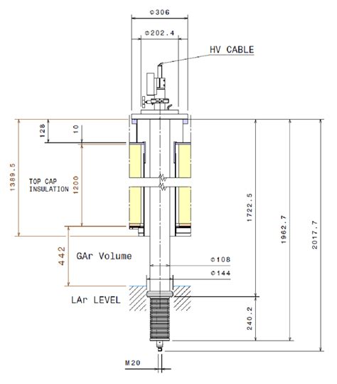 Drawing Of The 300 Kv High Voltage Feedthrough Inserted Through The Download Scientific Diagram