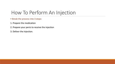 Penile Injection Therapy Ppt