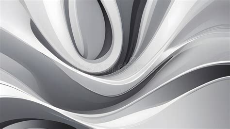 Abstract Grayscale Flowing Curves Background Stock Illustration Illustration Of Grayscale