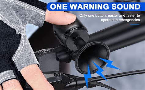Eqiio Electric Bike Horn 120db Loud Bicycle Horn For Handlebars Bike