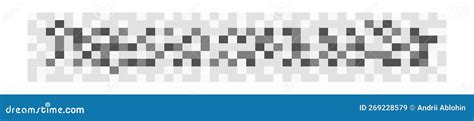 Censorship Blur Effect Horizontal Checkered Texture Gray Pixel Mosaic