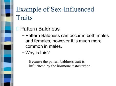 Sex Influenced Traits