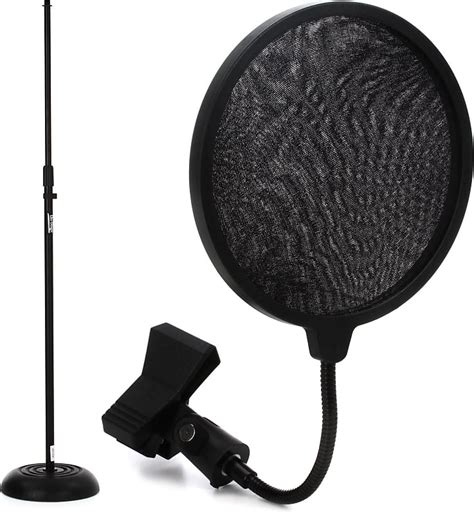 On Stage Stands Ms B Round Base Microphone Stand Bundle Reverb