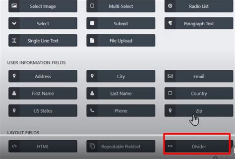 how to add a divider in ninja forms digital suncity