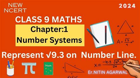 Class 9 Maths Chapter 1 Number System Represent √9 3 On The Number Line Root 9 3 On Number