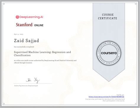 Machinelearning Supervisedlearning Datascience Ai Coursera