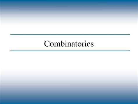 ppt combinatorics powerpoint presentation free download id 6147223