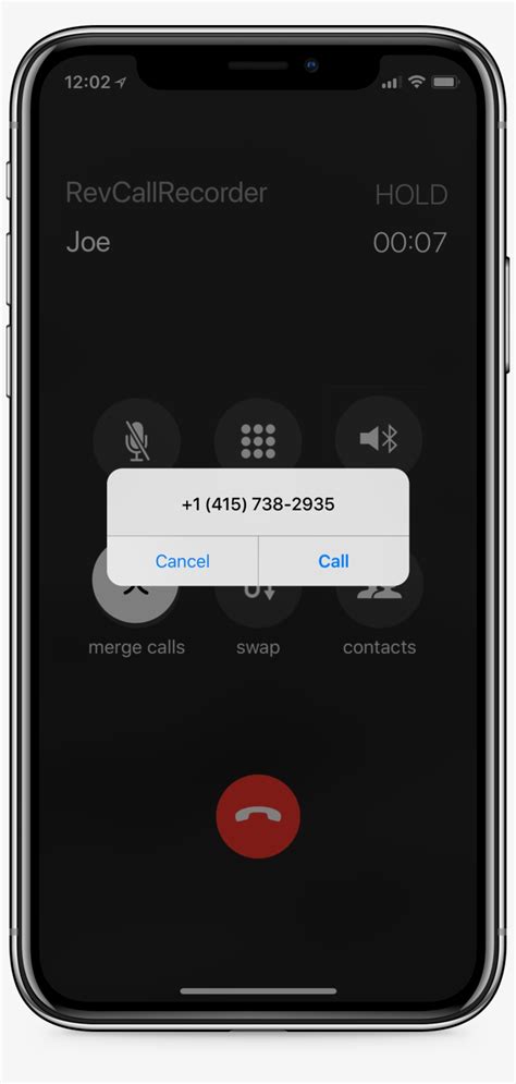 Iphone Using Rev Call Recorder App To Record A Call Rev Com Transparent PNG X Free