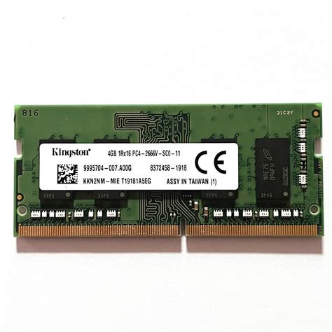Kingston Rams Ddr4 2666mhz 4gb 1rx16 Pc4 2666v Sc0 11 Sodimm Laptop