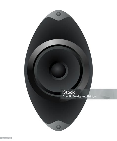 어쿠스틱 스피커 현대 전자 장비 볼륨 음악 청취 고립 금속 파워 베이스 시스템 라우드 스피커 장치 콘서트 파티 또는 홈 시네마를위한 오디오 서브 우퍼 아이콘 0명에 대한