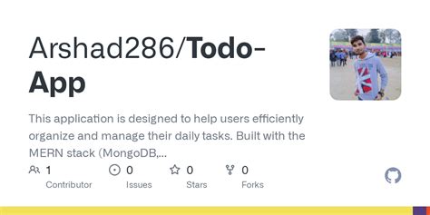 Github Arshad286todo App This Application Is Designed To Help Users