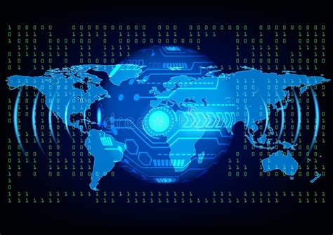 Graphics Design Illustration Digital Circuit With Binary Coded Decimal